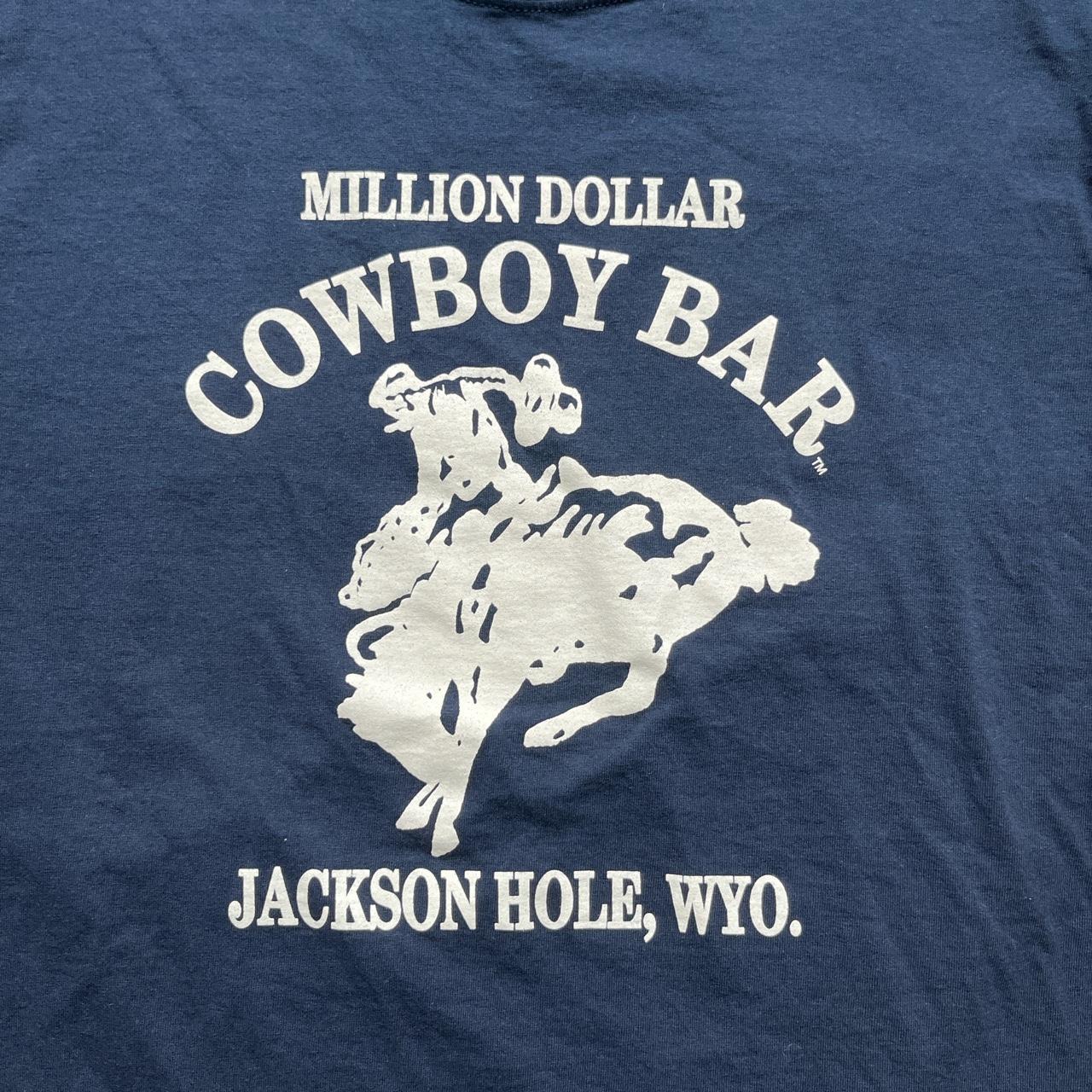 Early 2000s Million Dollar Cowboy Bar t-shirt Double... - Depop