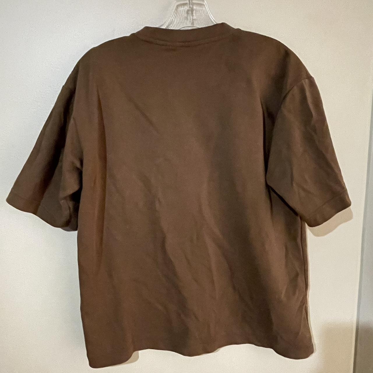 ICONIC BROWN UNIQLO BOXY AIRISM TEE • Great... - Depop