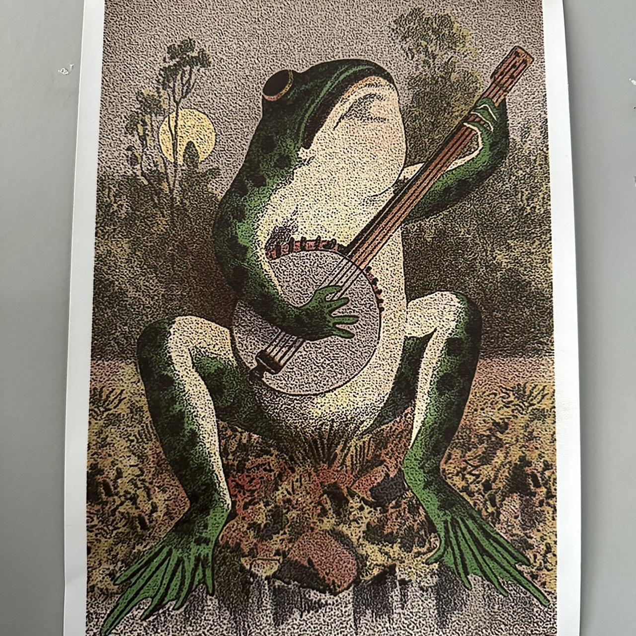 Frog poster Approximately 11 in x 6 in - Depop