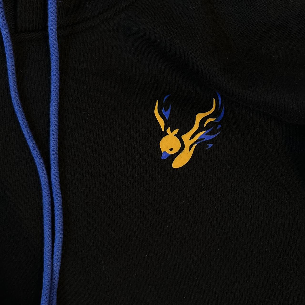 SIGNED QUACKITY HOODIE PLANET DUCK BLUE LITERALLY... - Depop