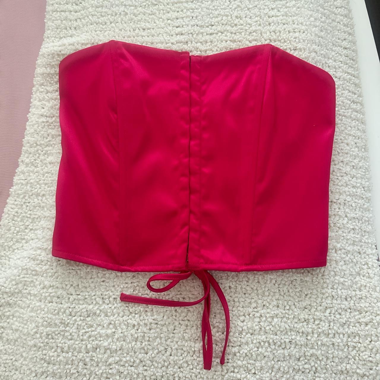 Hot Pink Corset 🩷 Super Cute Corset With A Lace Depop