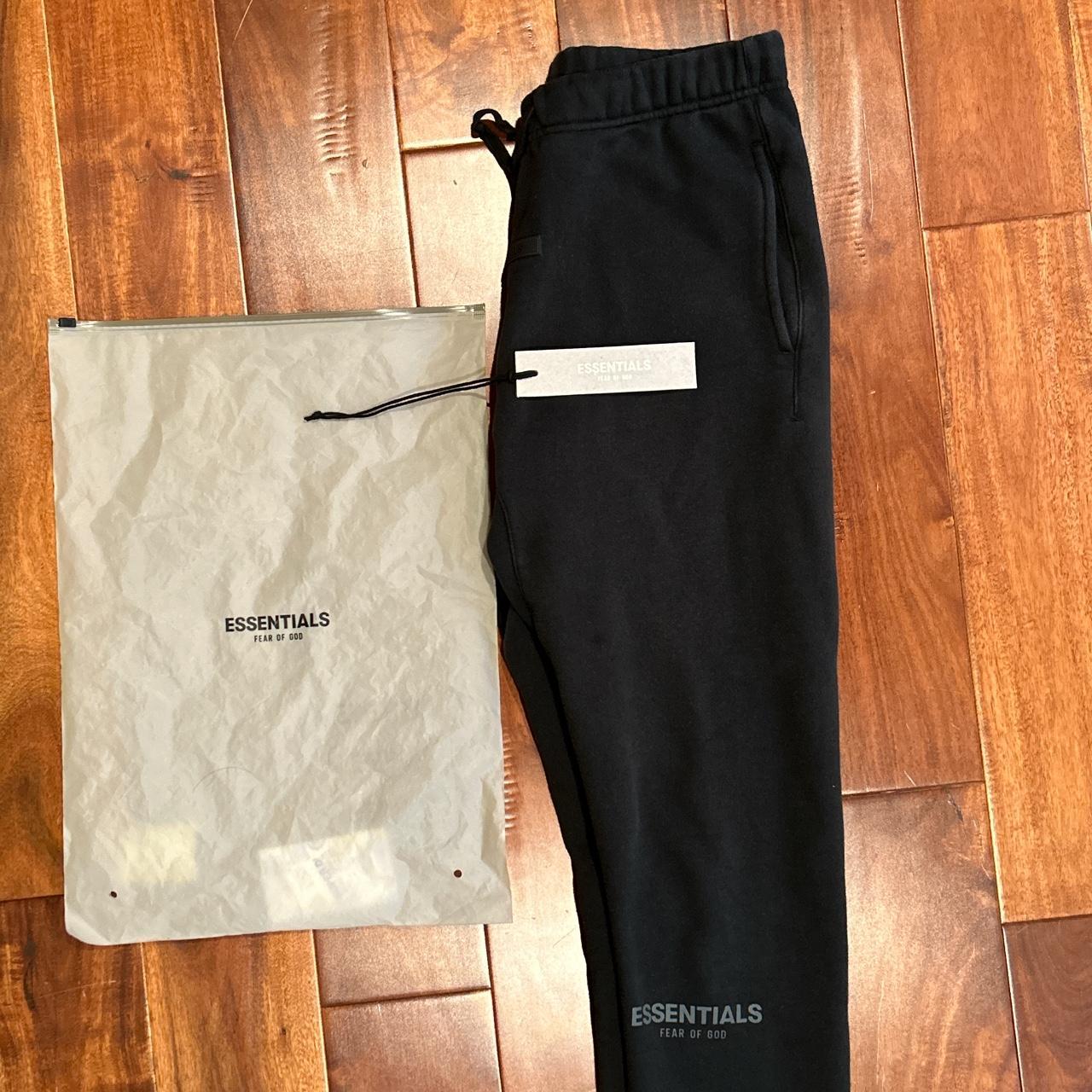 Essentials Men's Black Joggers-tracksuits | Depop