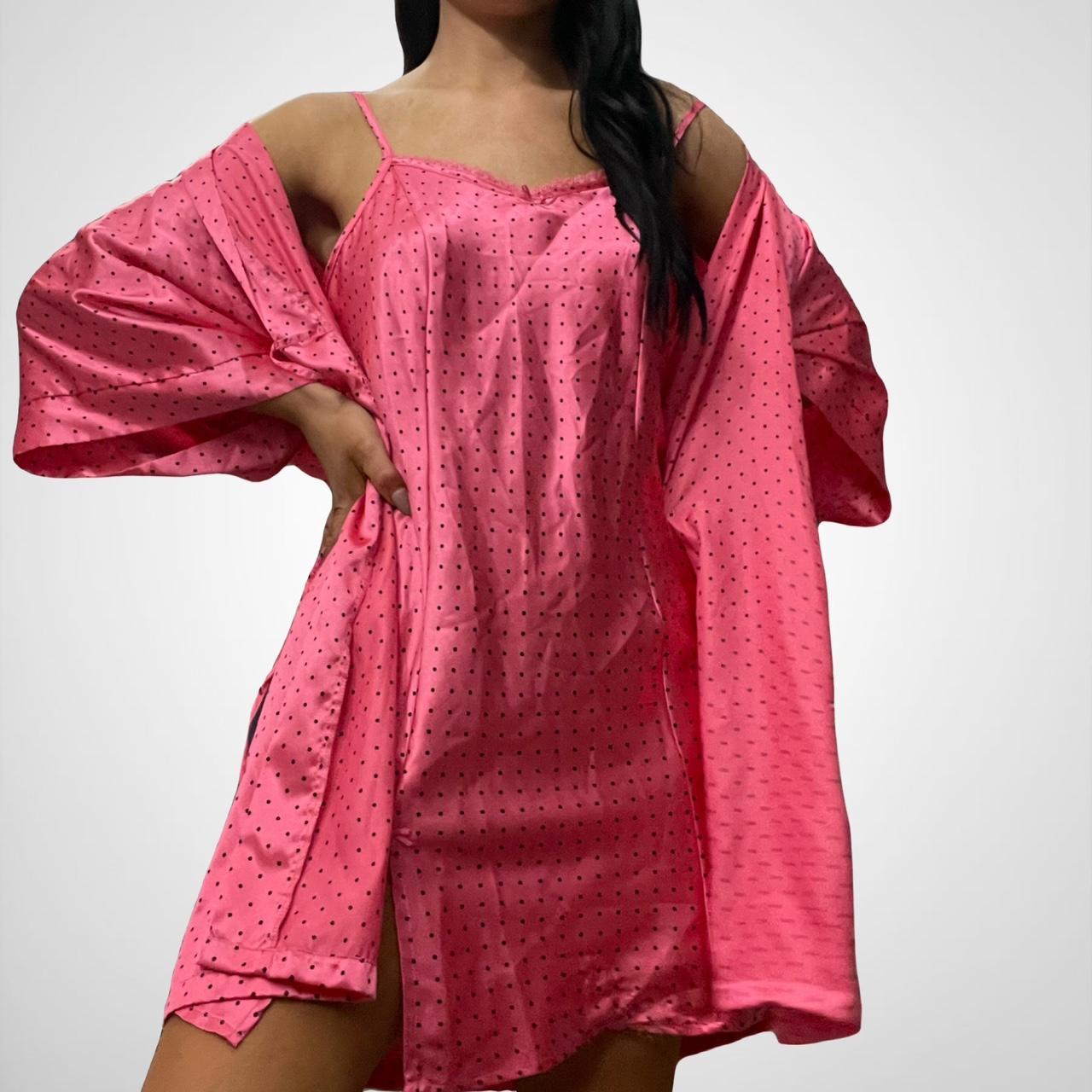 Women's Pink and Black Pajamas | Depop