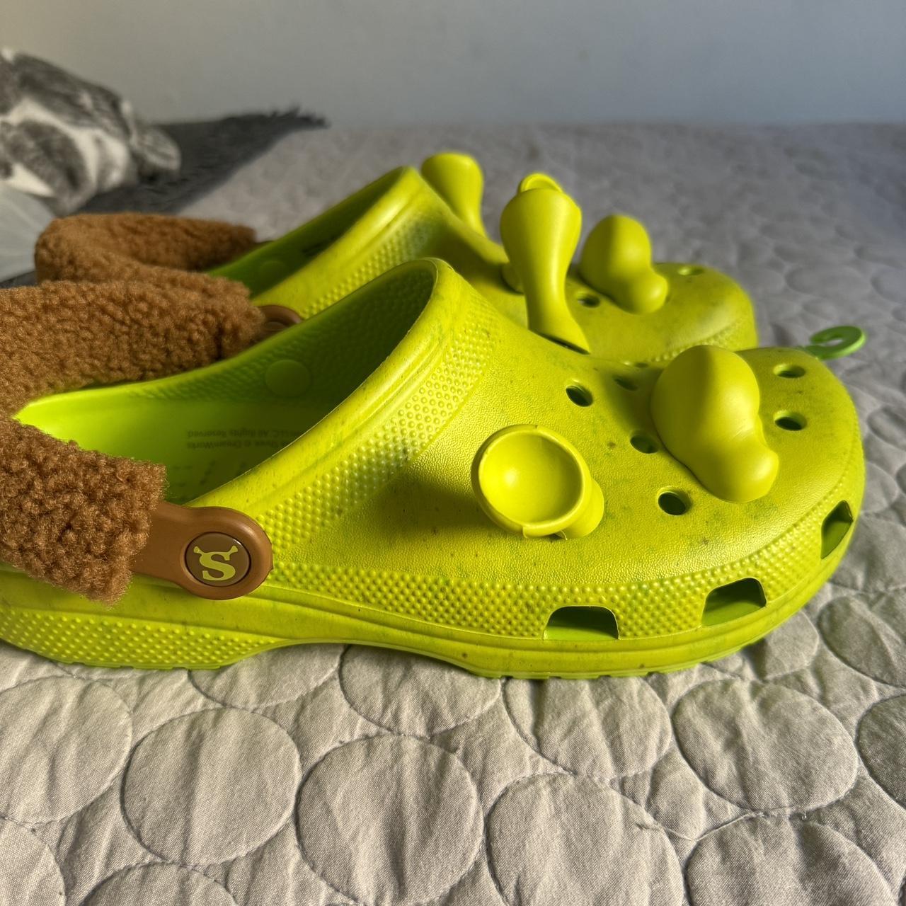 Limited Edition Shrek Crocs *size 11 - Depop