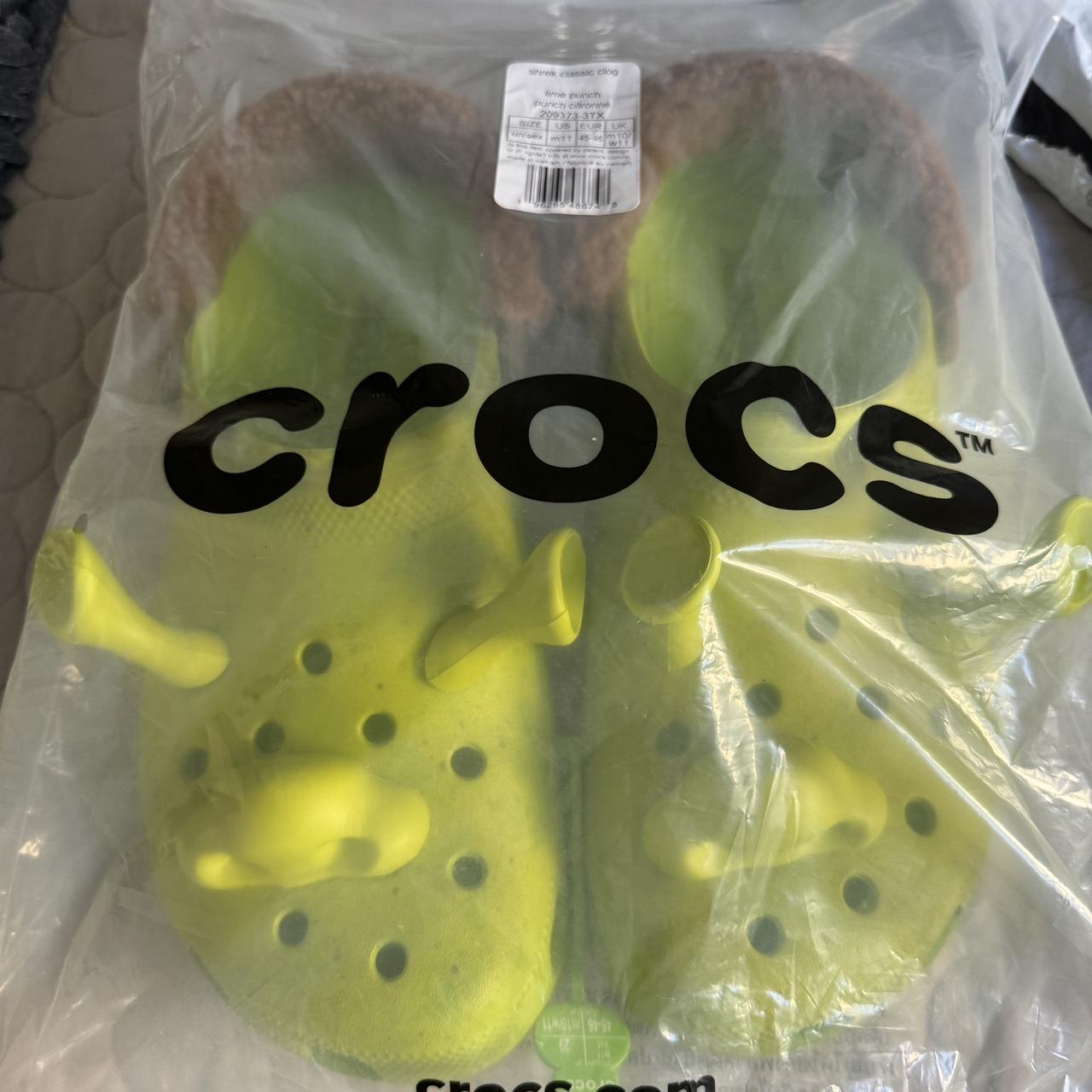 Limited Edition Shrek Crocs *size 11 - Depop