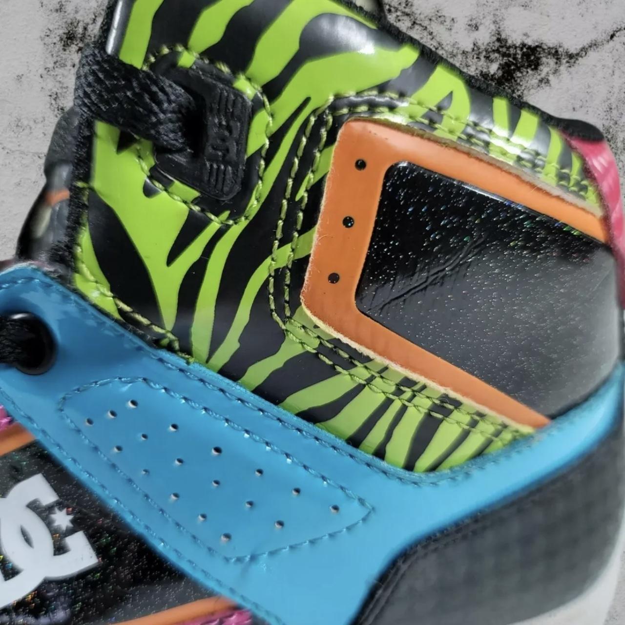 💎👾 RARE Scene DC shoes multi color hightops 👾💎... - Depop