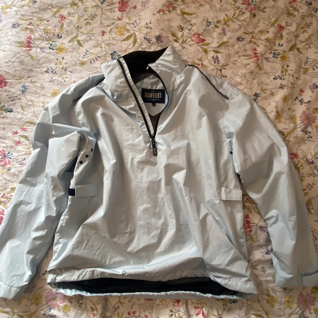 James harvest half zip light blue jackets... - Depop