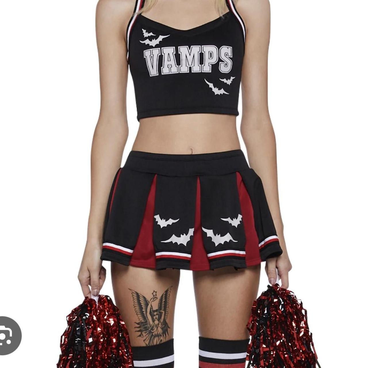 dollskill black and red vampire cheerleader... - Depop