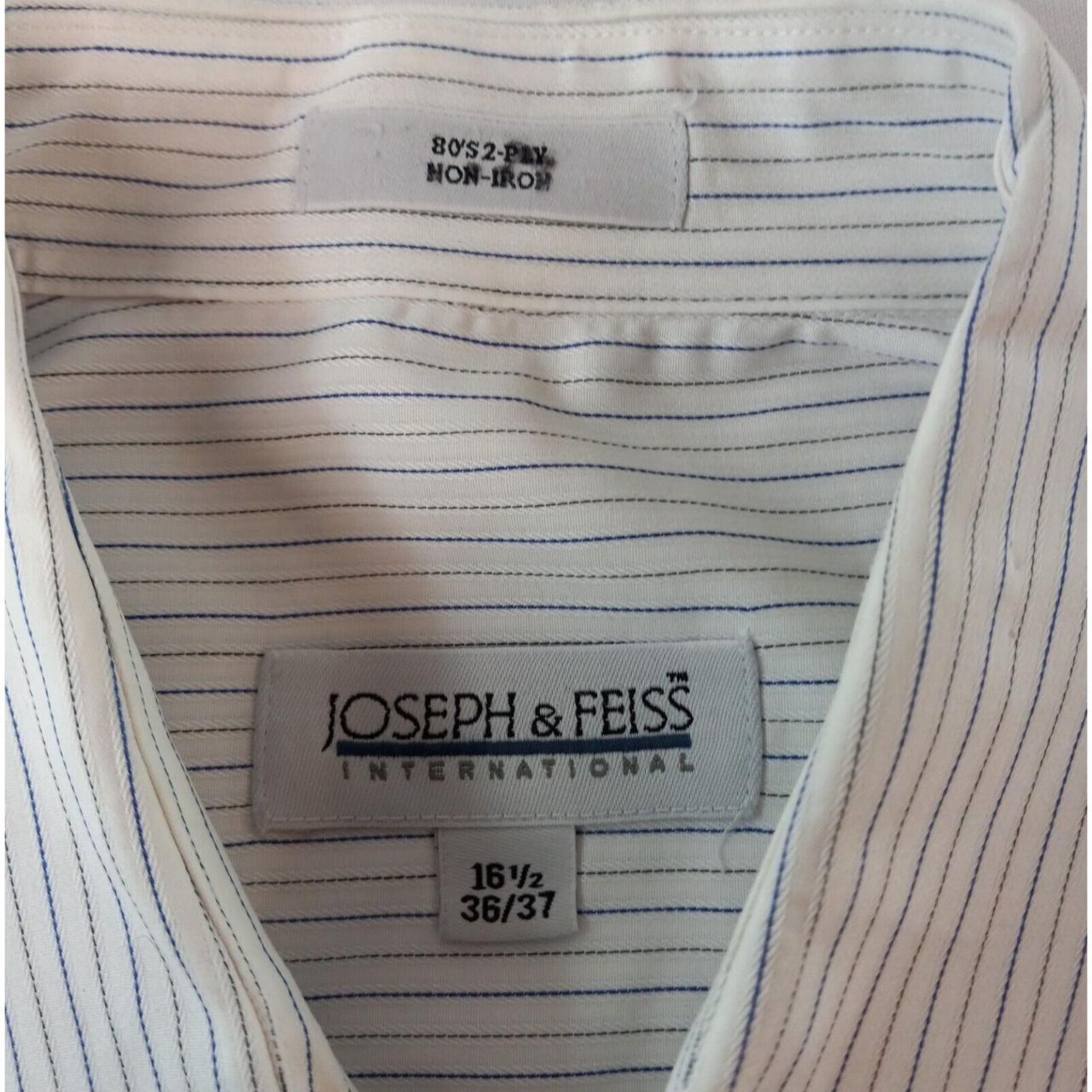 Joseph & Feiss Men's Dress Shirt 15/38 Non Iron 80's... | Depop