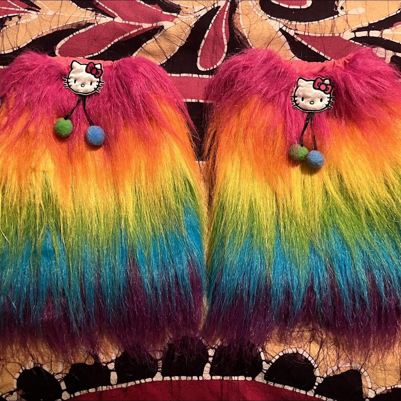 MINI Hello Kitty rave leg warmers soooo cute too... - Depop