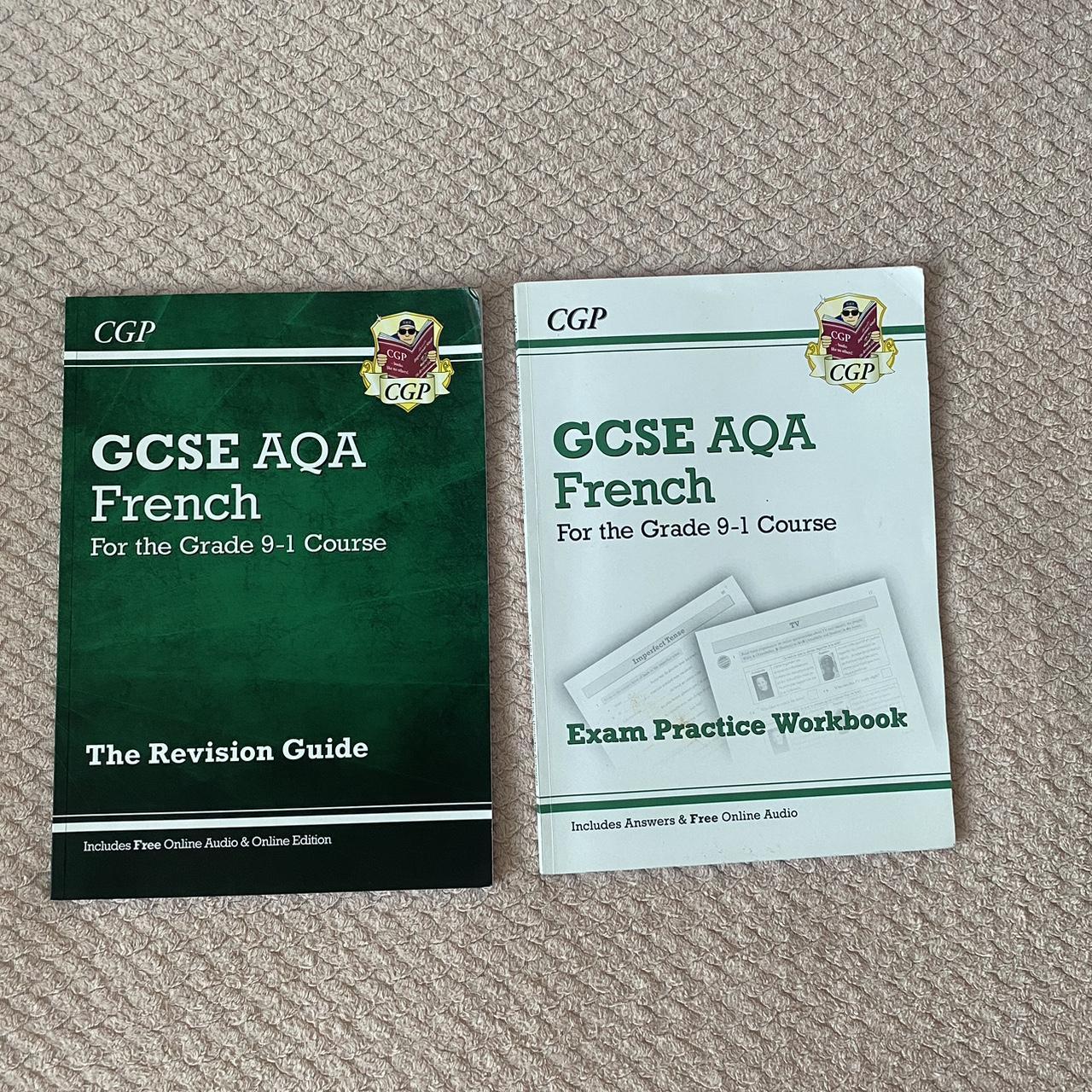CGP GCSE AQA french revision guide & exam practice... - Depop