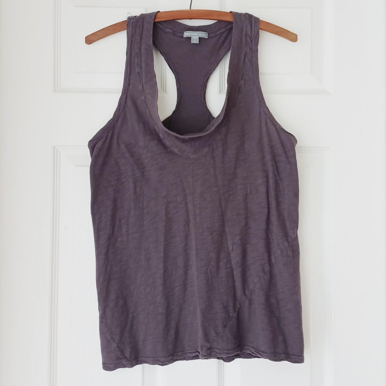 James perse drapey neck dusty lavender tank top.... - Depop