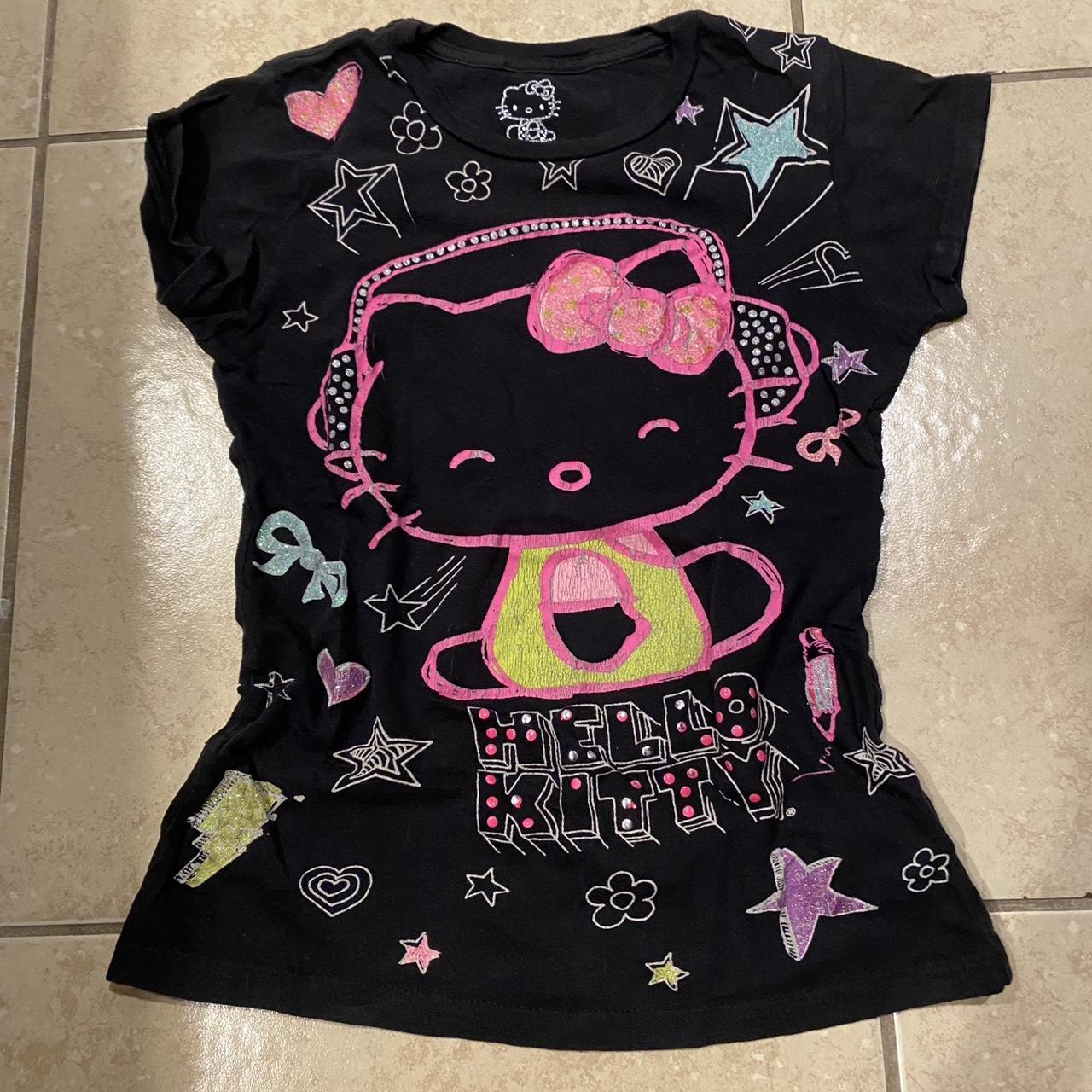 super cute hello kitty baby tee!! says size m but... | Depop