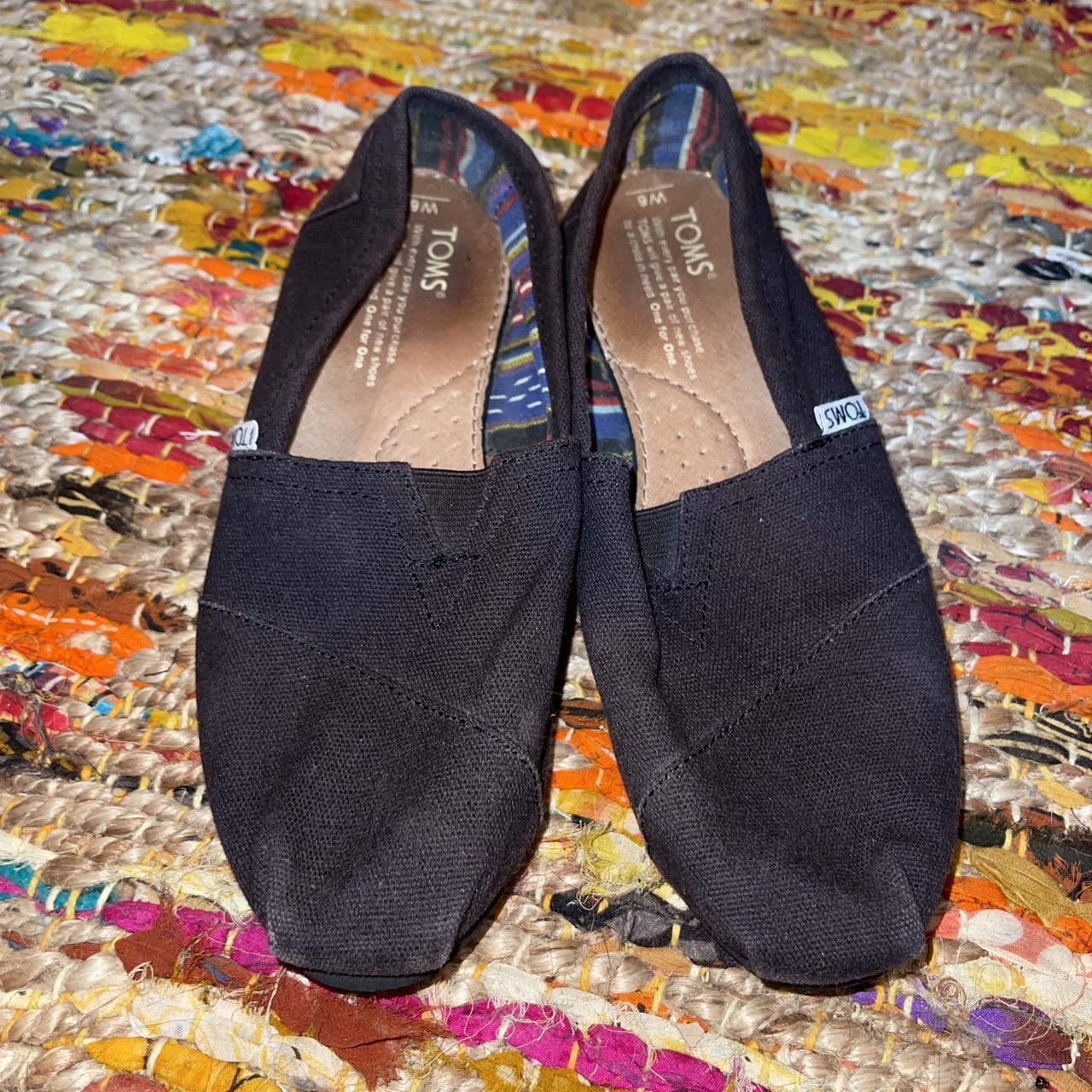 Black Toms #Shoes #Toms - Depop