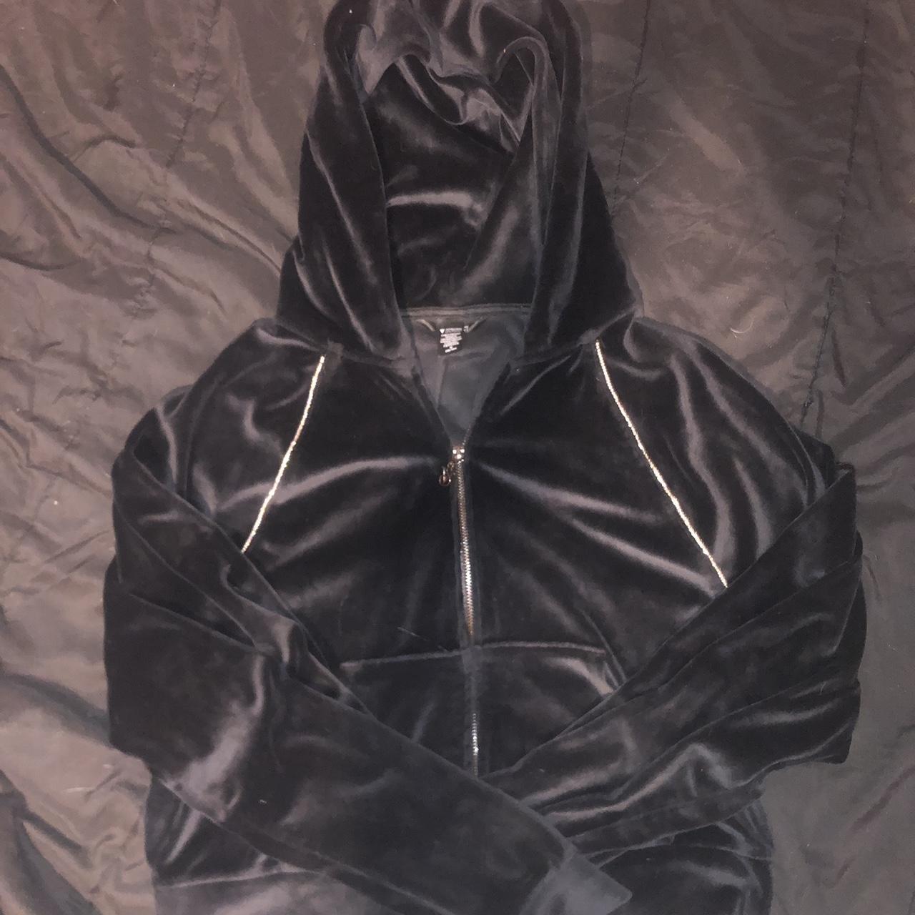 Victoria secret black bling jacket velvet #vintage... | Depop