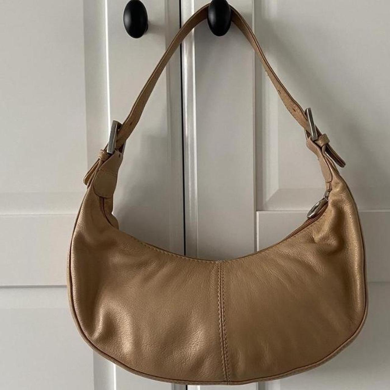 Jones Bootmaker Women's Tan and Brown Bag | Depop