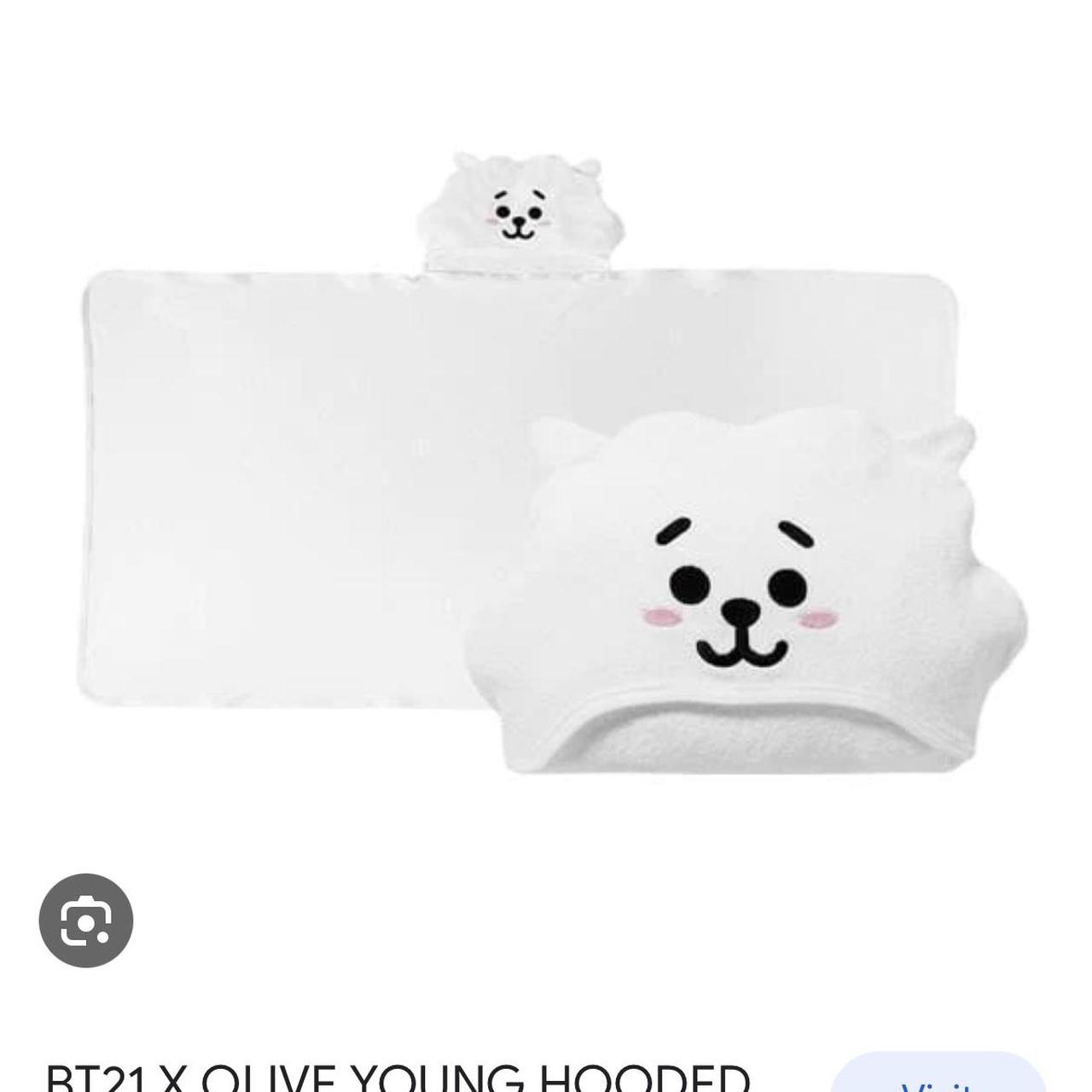 BTS official BT21 RJ hooded cape like towel... - Depop