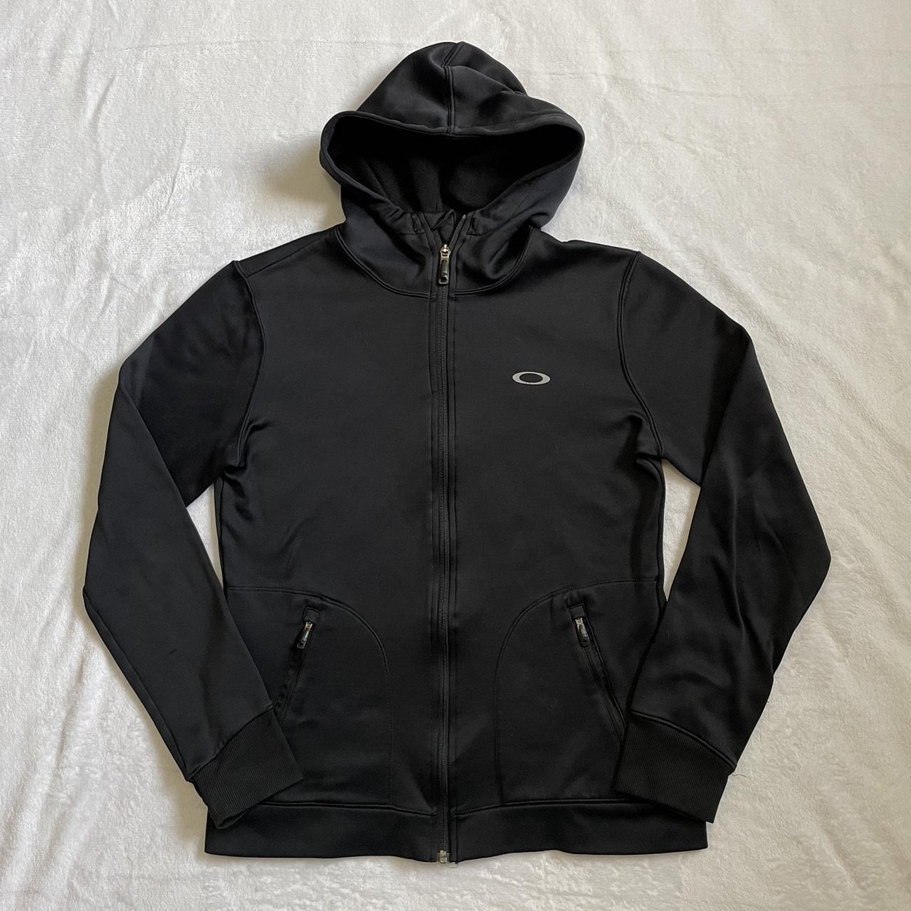 Oakley Full Zip Hoodie Women’s Size Medium Black... | Depop