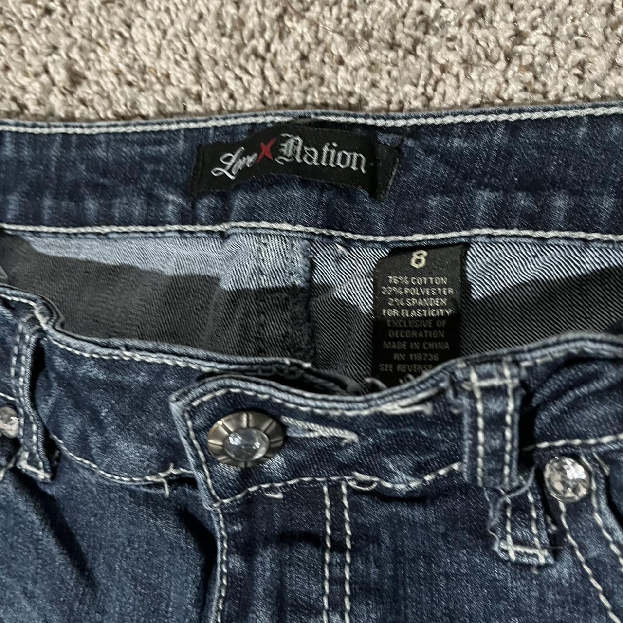 Live Nation blue low rise flare jeans #y2kfashion... | Depop