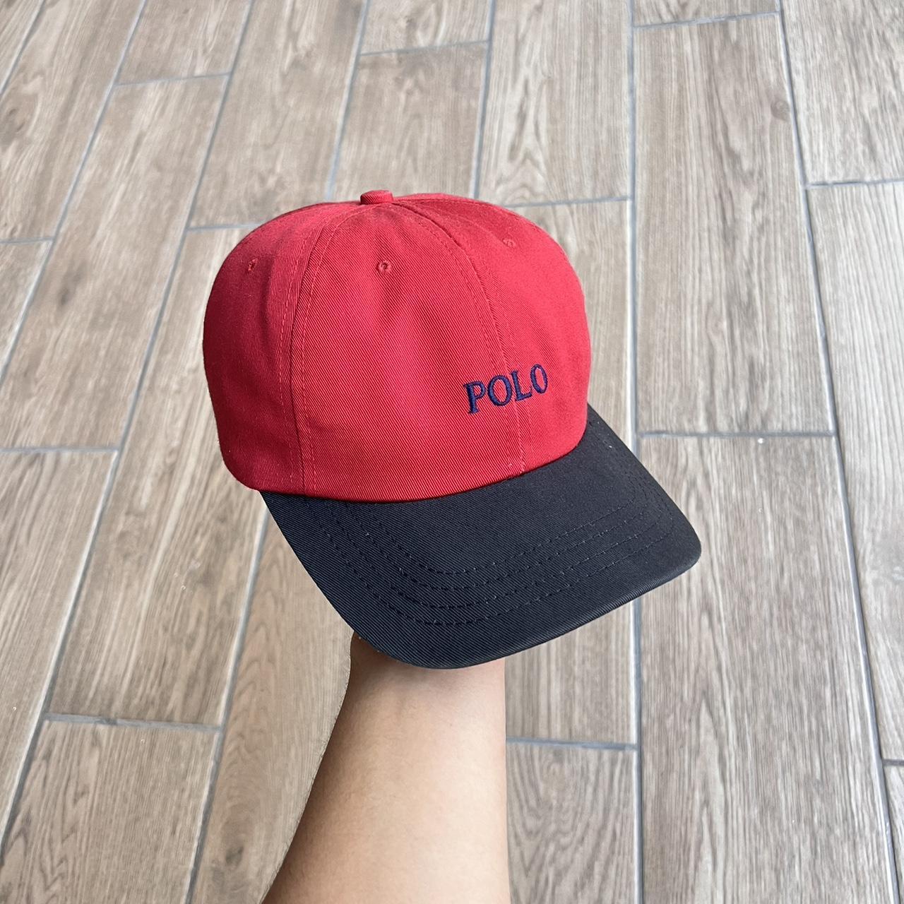 Polo Ralph Lauren Red Hat In good condition Sharpie... - Depop