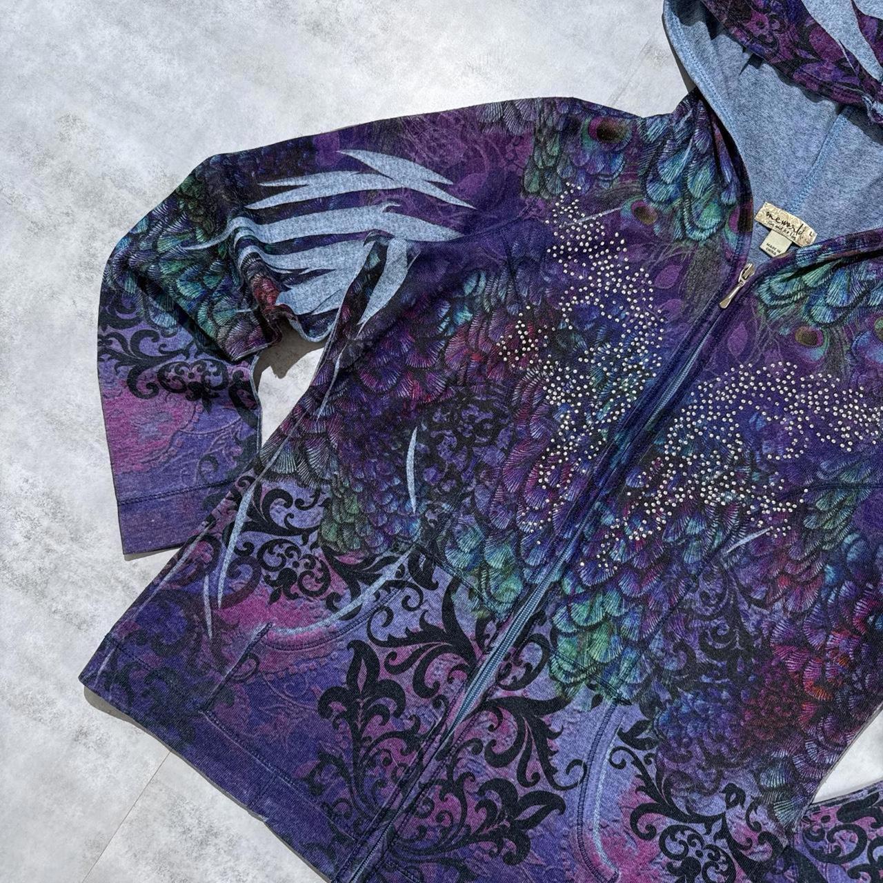 Y2K One World 00s Purple Affliction Style... | Depop