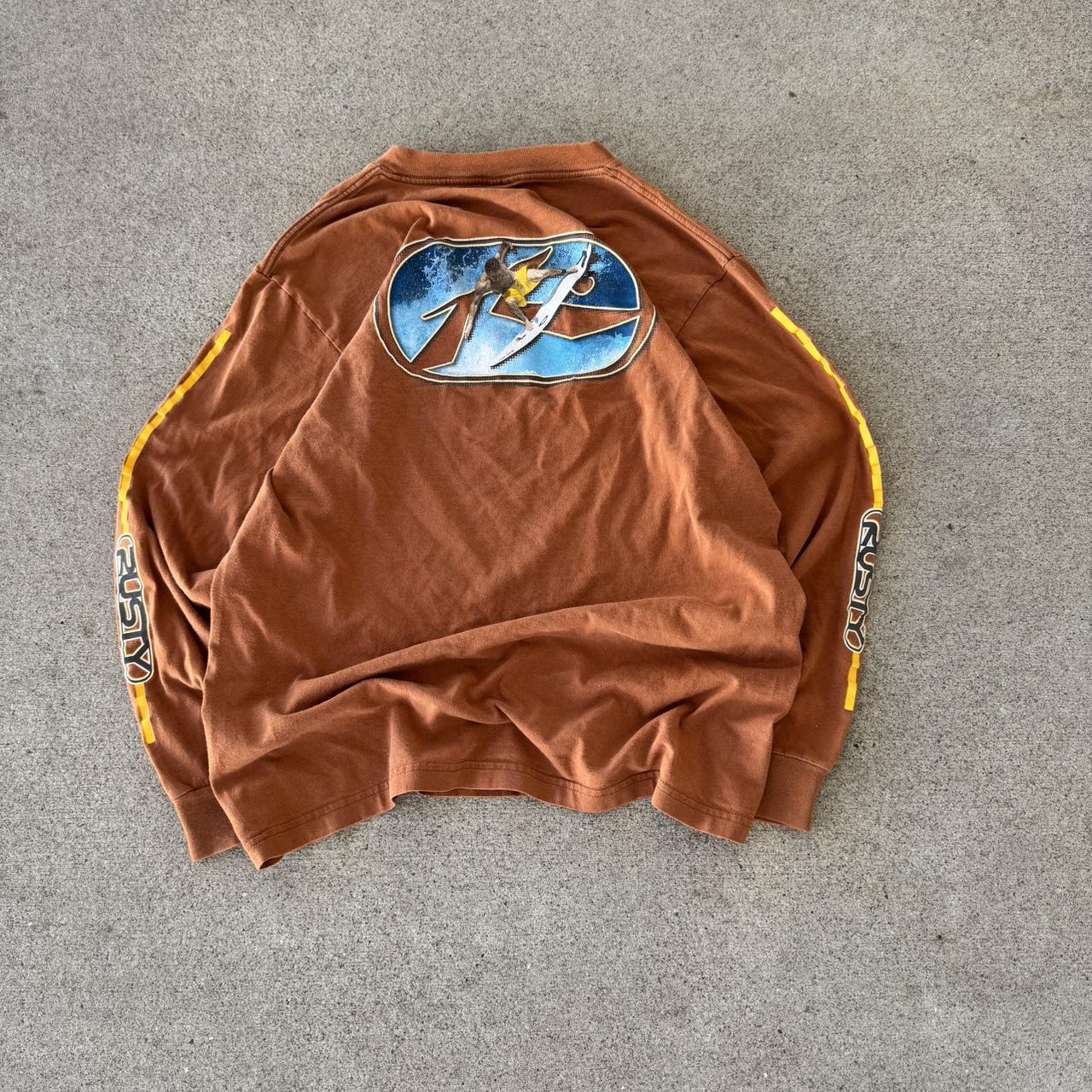 90’s Rusty Surf Wear Long Sleeve Shirt ↪️... | Depop
