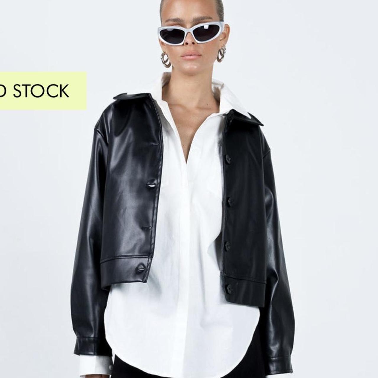 Princess Polly Women's Black Jacket | Depop