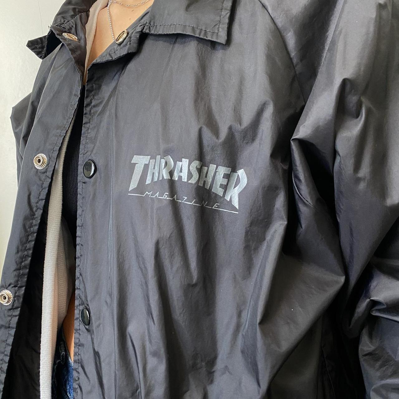 Black Light Weight Thrasher Jacket - such a cool... - Depop