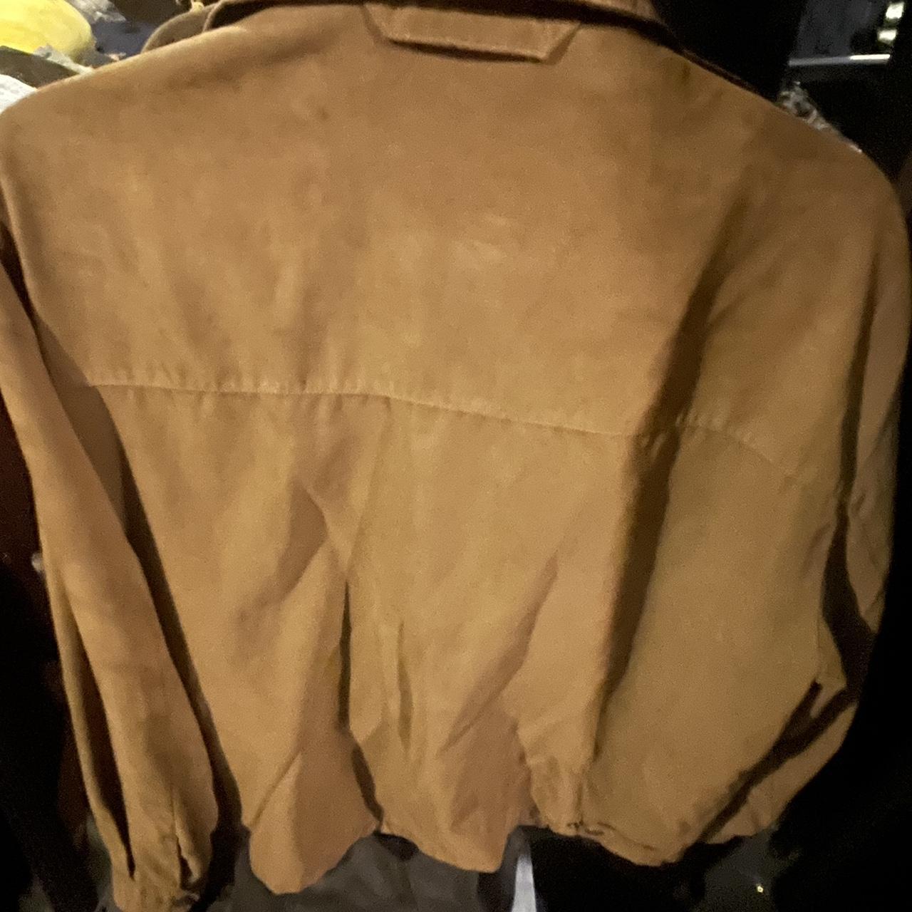 Weatherproof brown collared jacket Size large in... - Depop