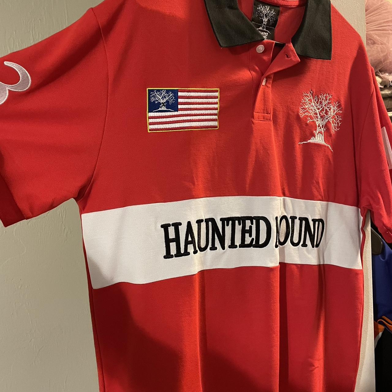 Haunted Mound Polo Red Colorway Limited Polos Sold... - Depop