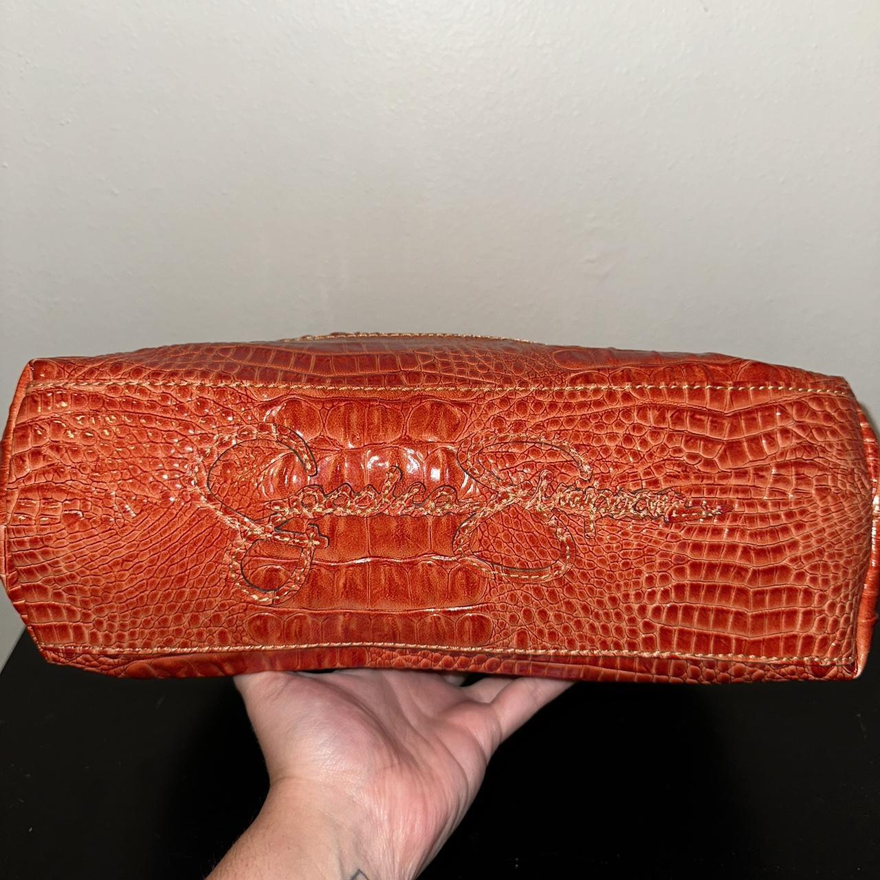 Jessica Simpson Orange Crocodile Print Bag 🧡 ️ SEND... - Depop