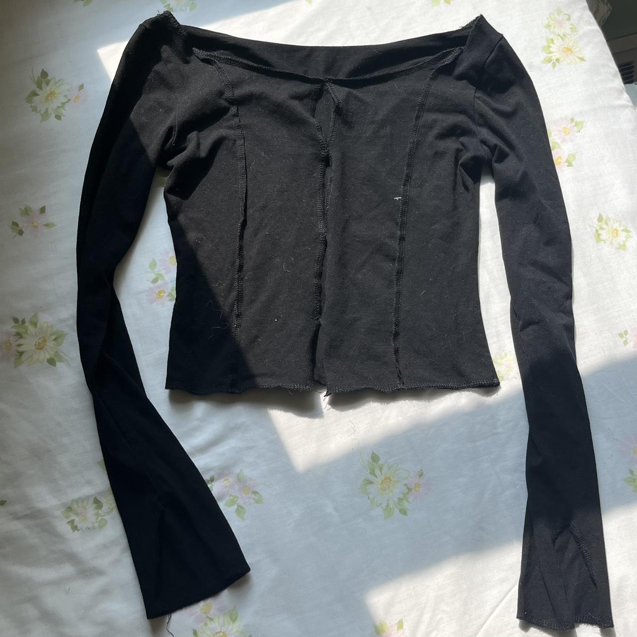 Unif Dupe Cut out Top - longer sleeves and off the... - Depop