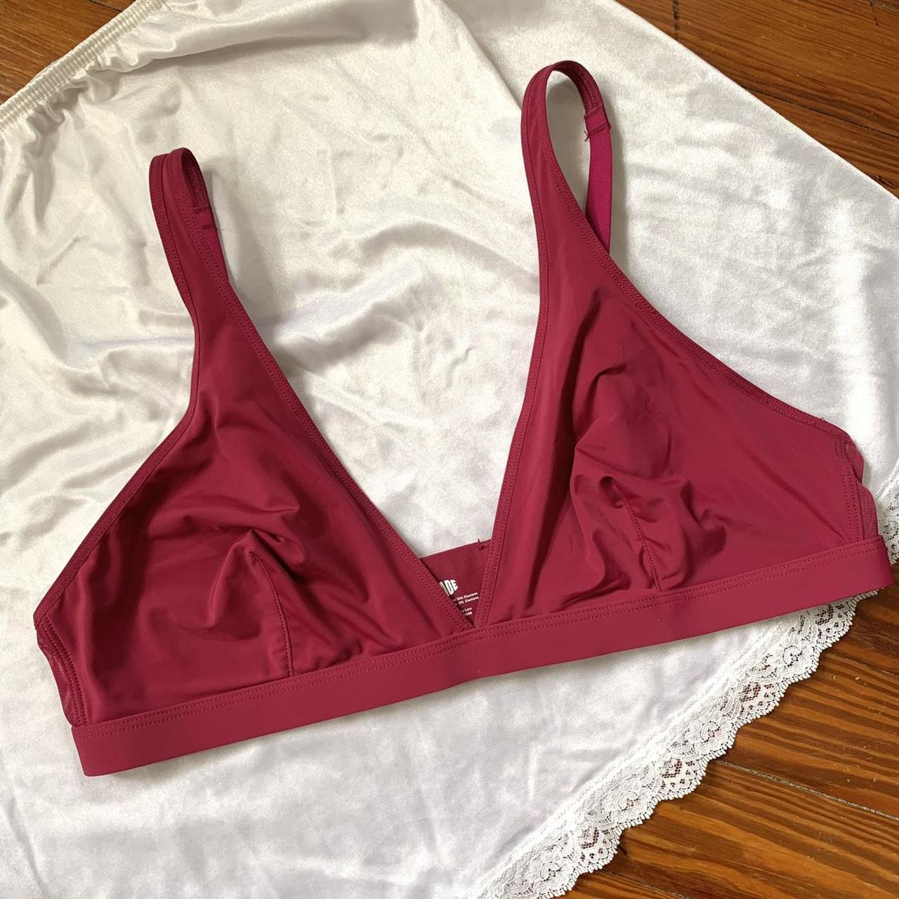Parade Women's Burgundy Bra | Depop
