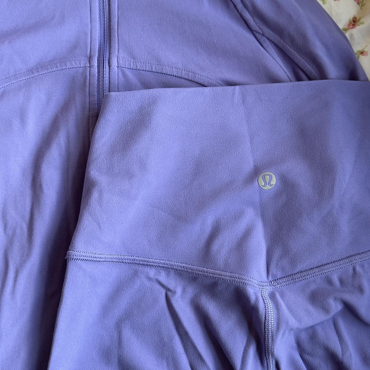 LULULEMON purple cropped define jacket & biker... - Depop