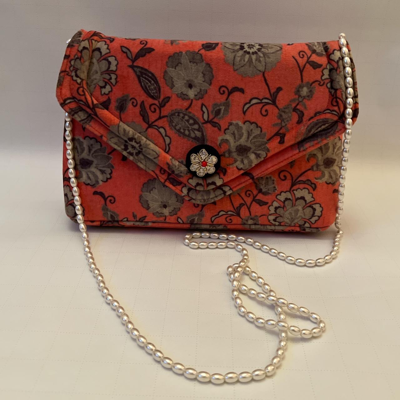 Unique messenger bag with pearl strap #messengerbag... - Depop