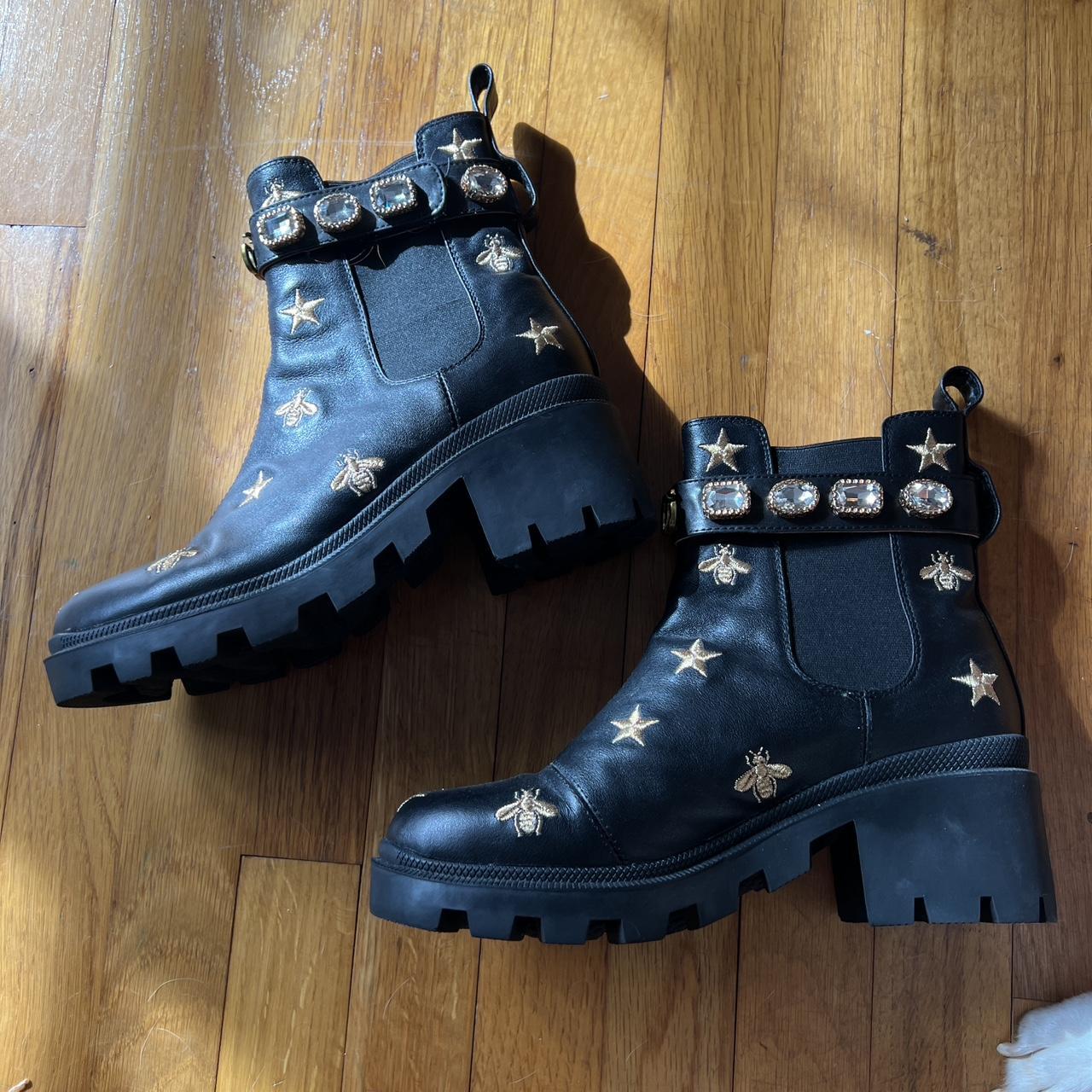 DHGATE knock off gucci boots, looks fairly real,... - Depop