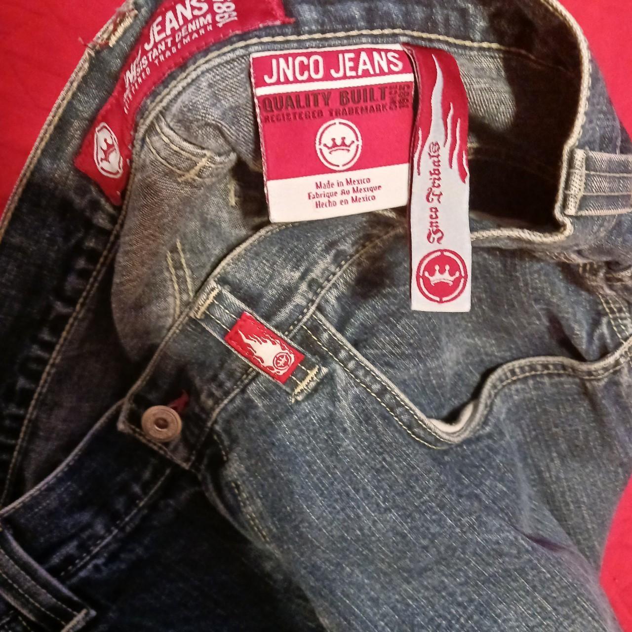 Vintage Y2K JNCO Tribals Wide Leg Baggy Cargo Jeans... - Depop