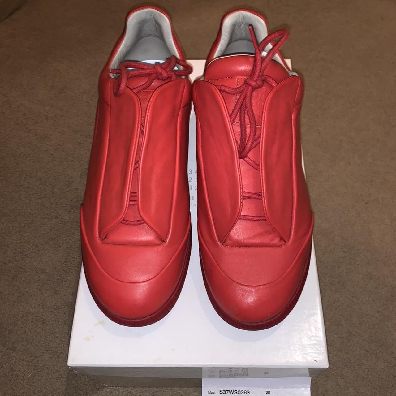 Maison Margiela Men's Red Trainers | Depop