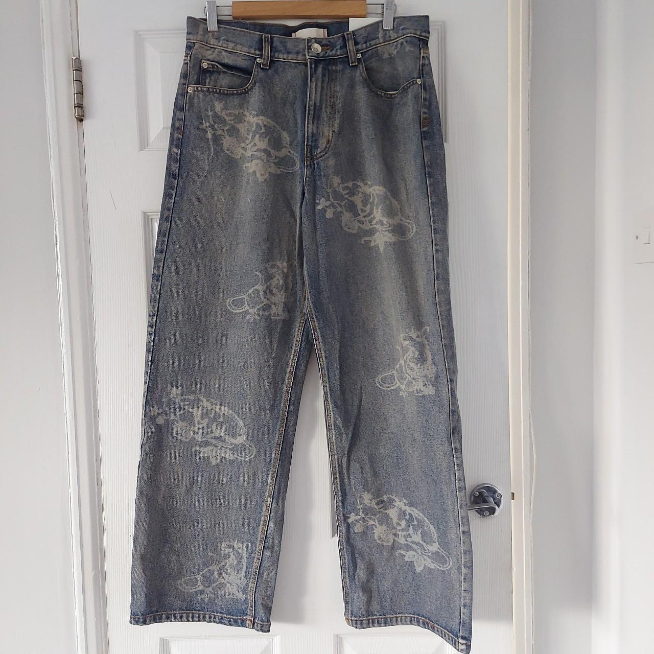 BDG Nitro Rat Pattern Baggy Skate Jeans. Relaxed... - Depop