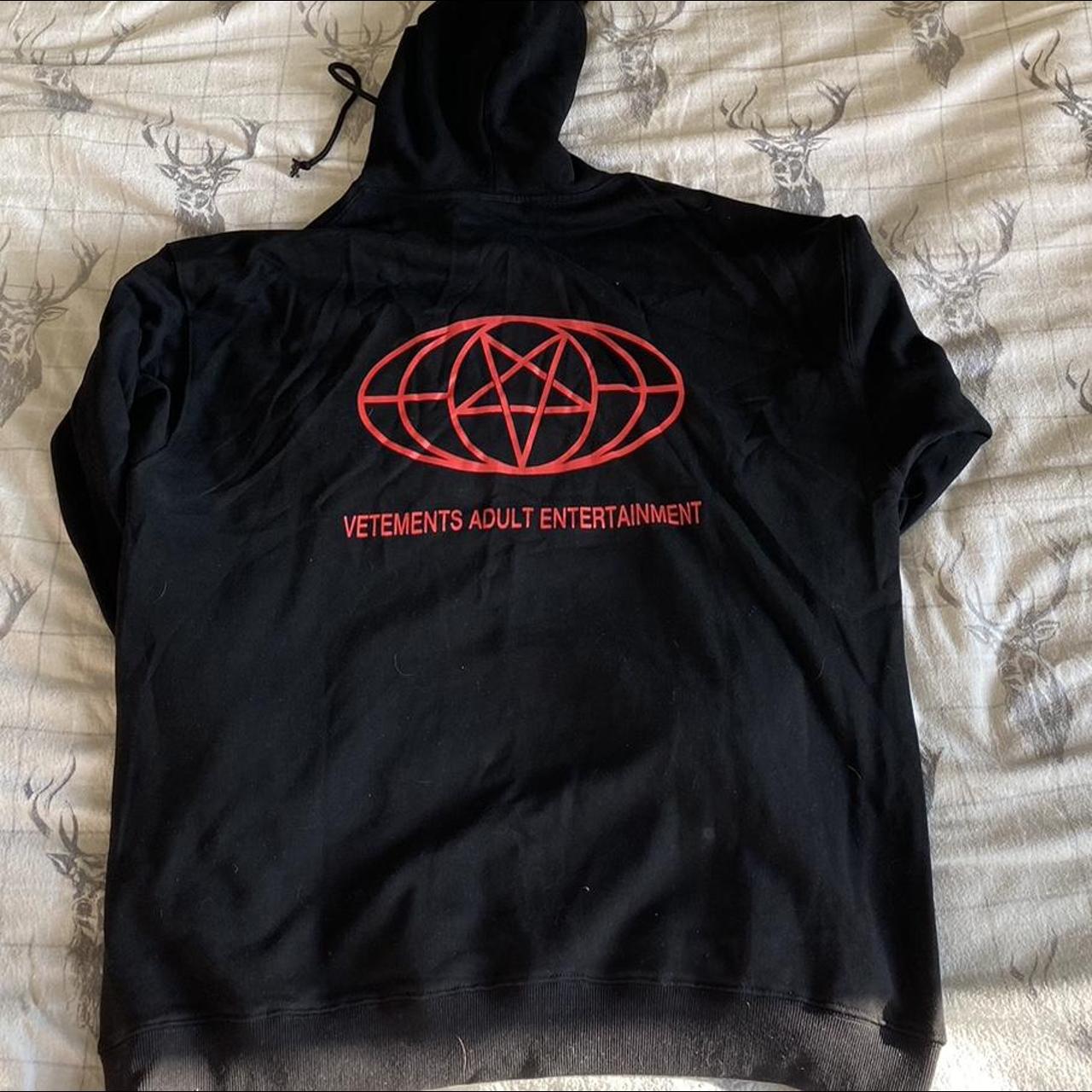 Vetements ‘rated R’ hoodie 🔴 Perfect condition... - Depop
