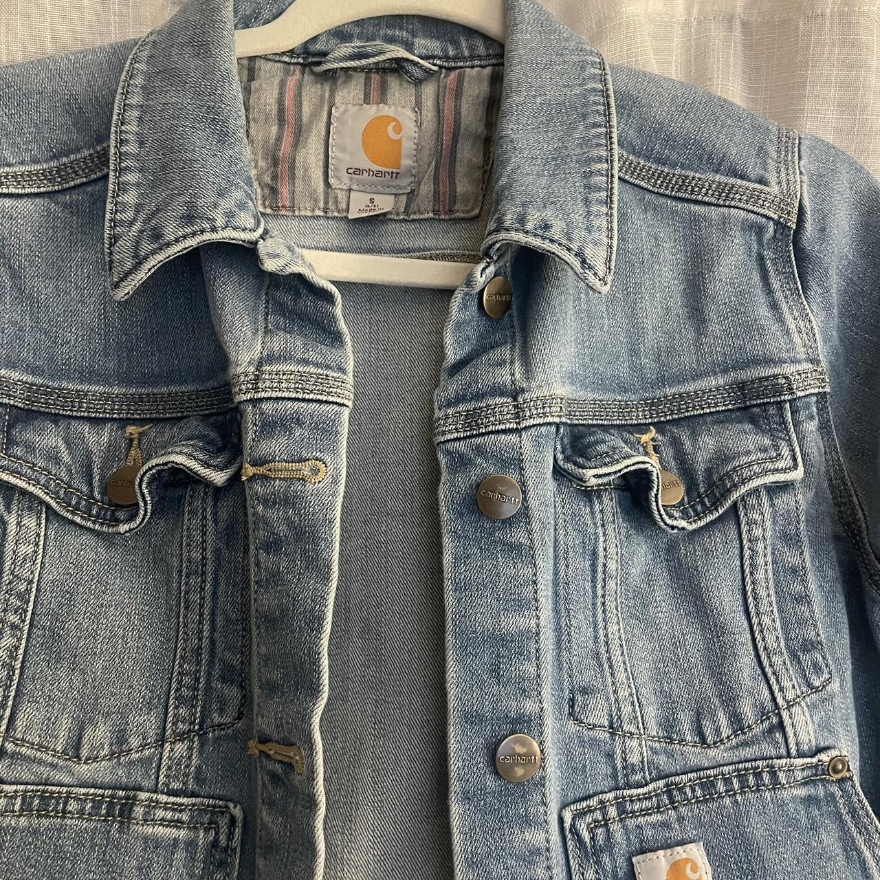 Carhartt denim jacket! Perfect for Fall and winter - Depop
