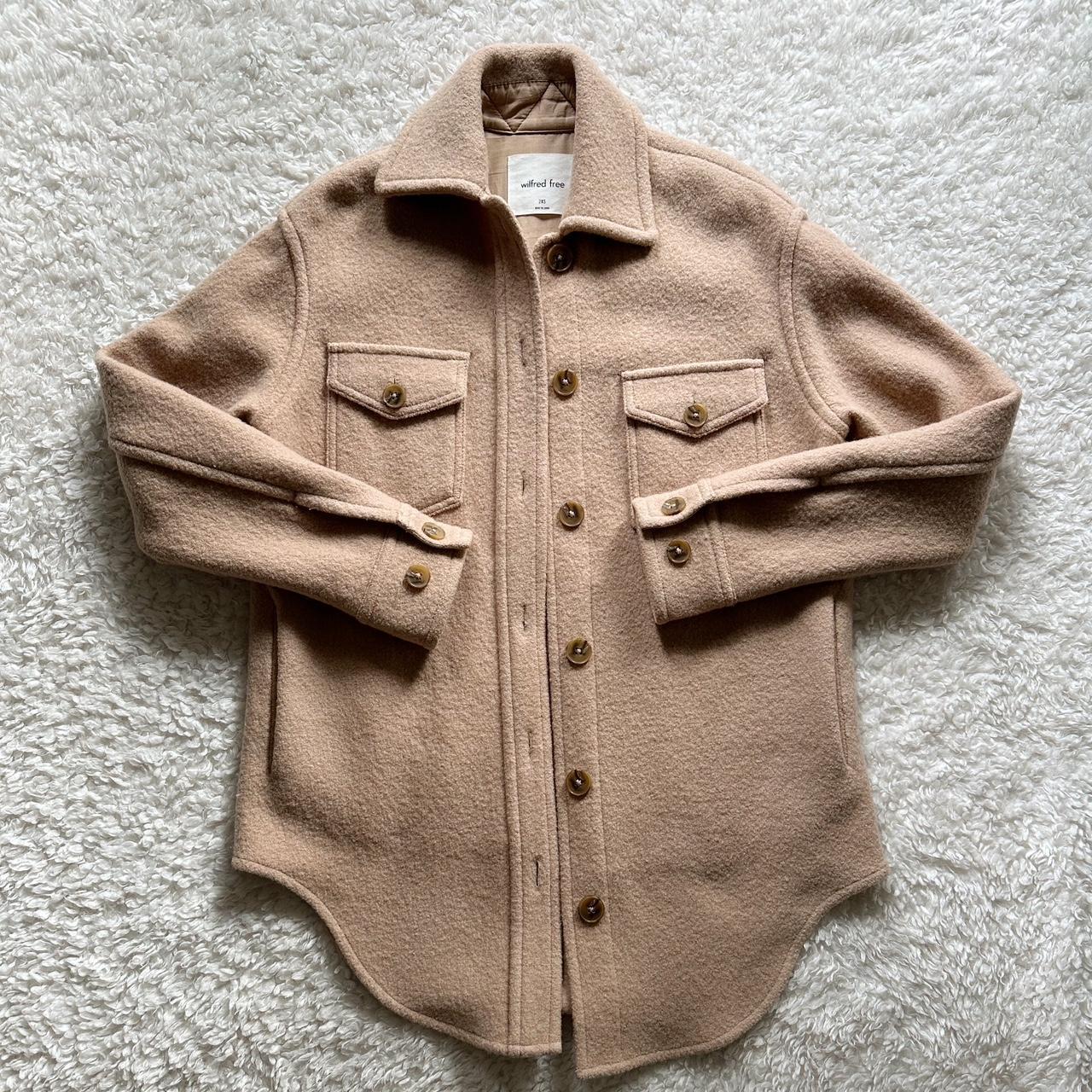 Aritzia Wilfred Free Ganna Jacket color camel The... - Depop