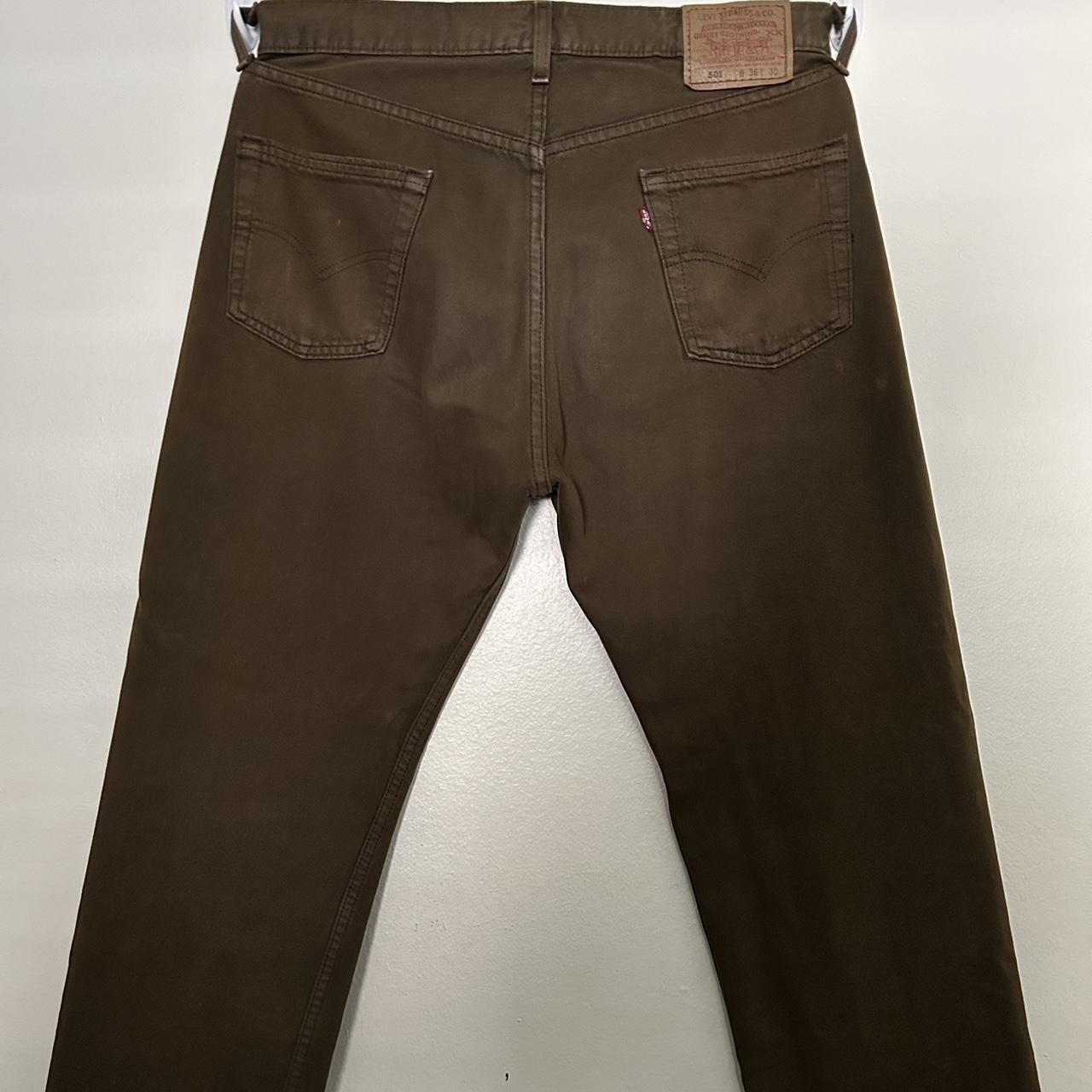 Levi’s 501 Brown Jeans Size 36x30 Amazing... - Depop