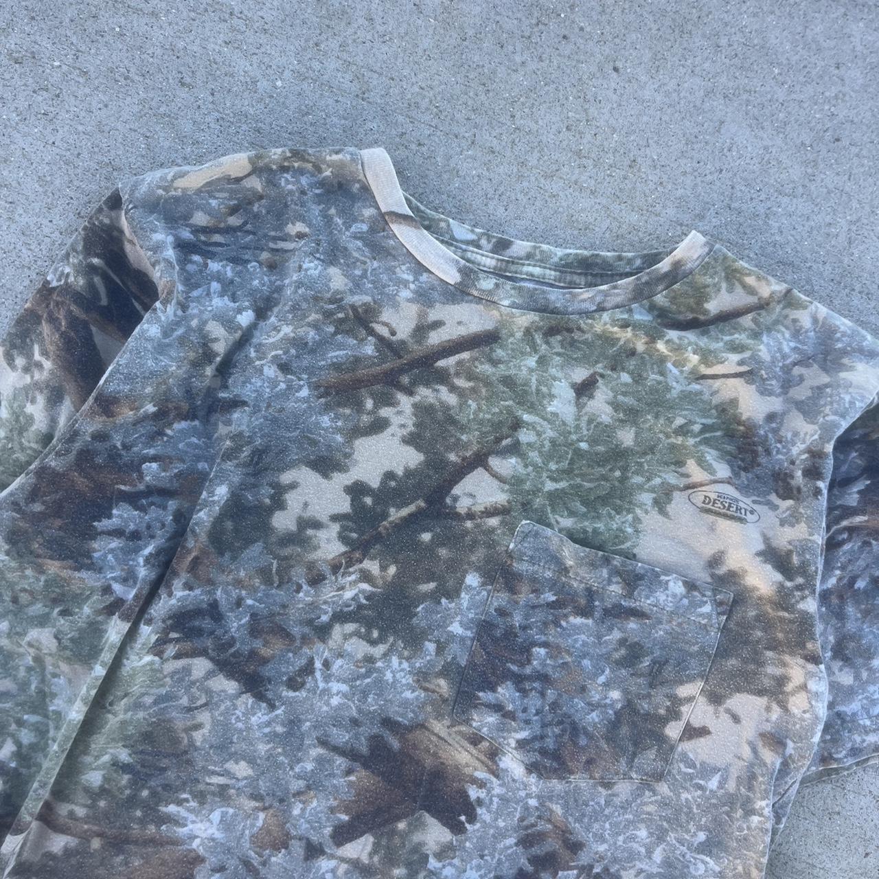 ⭐️ Vintage Y2k camo pocket shirt - tagged as a men’s... - Depop