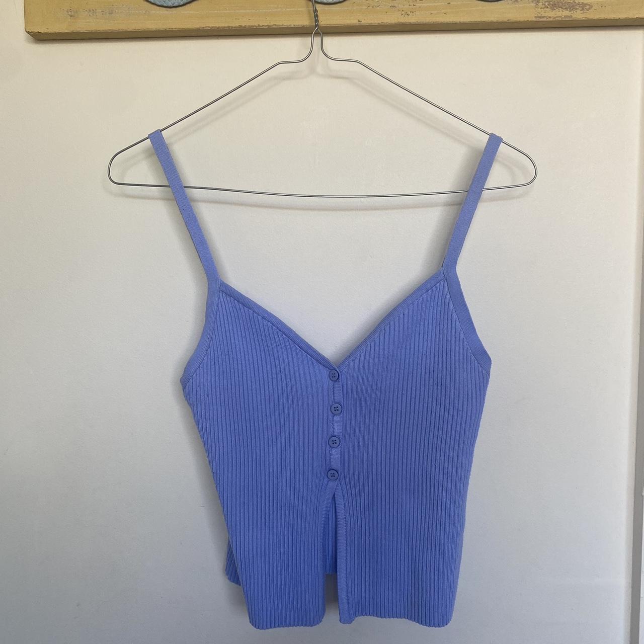 Supre blue singlet top size S. So so good for hotter... - Depop