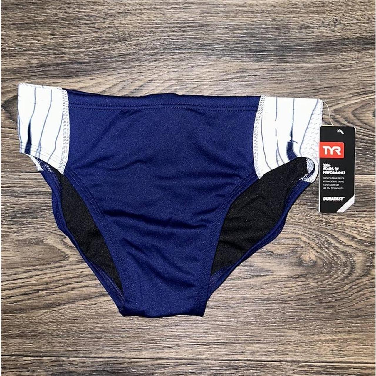 TYR Swim Briefs Durafast Fabric Color: Blue and... - Depop