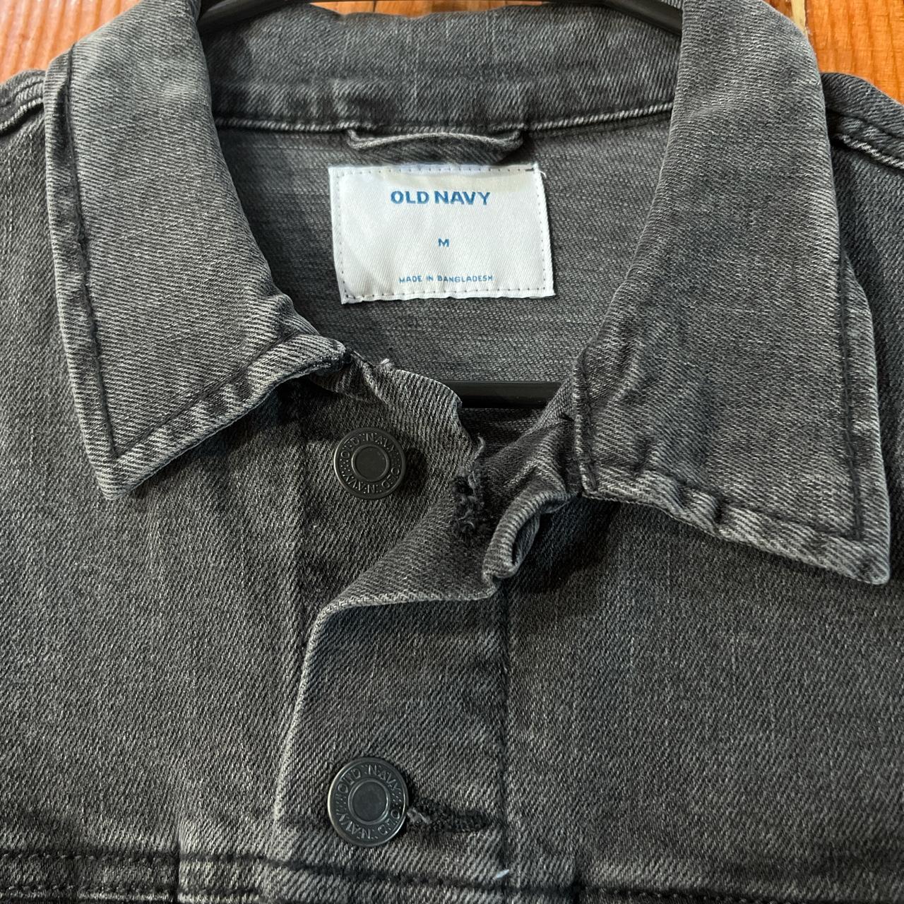 Washed black denim Jacket Size Medium Feel free to... - Depop