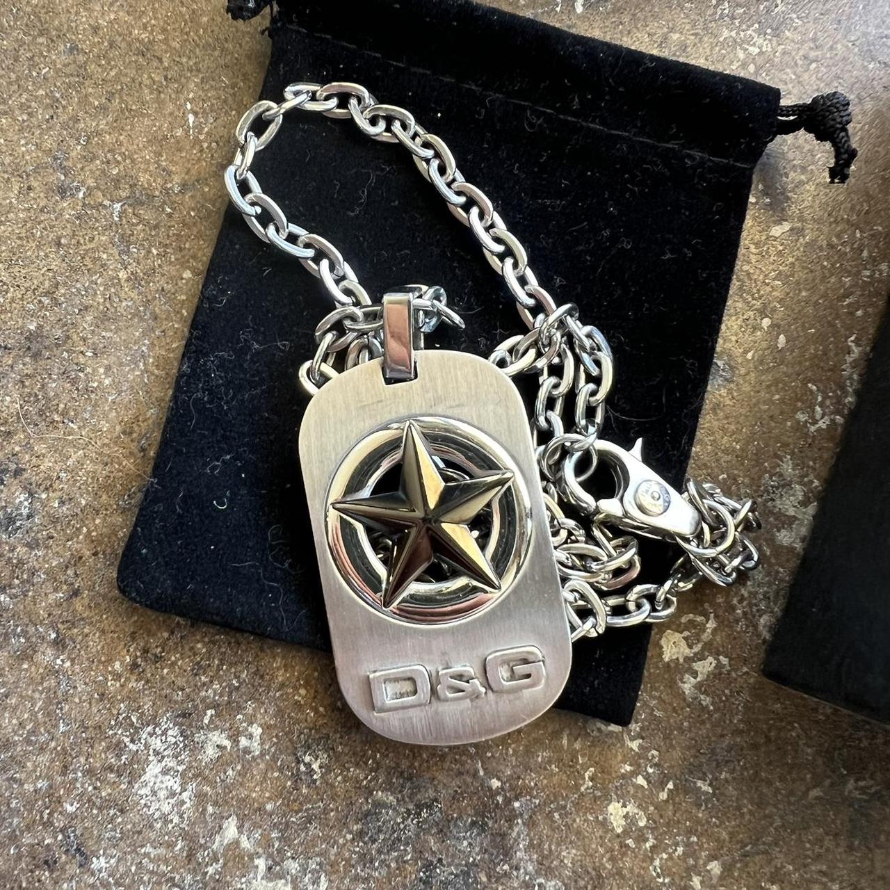Early 2000’s Dolce&Gabbana dog tag chain - Used... - Depop