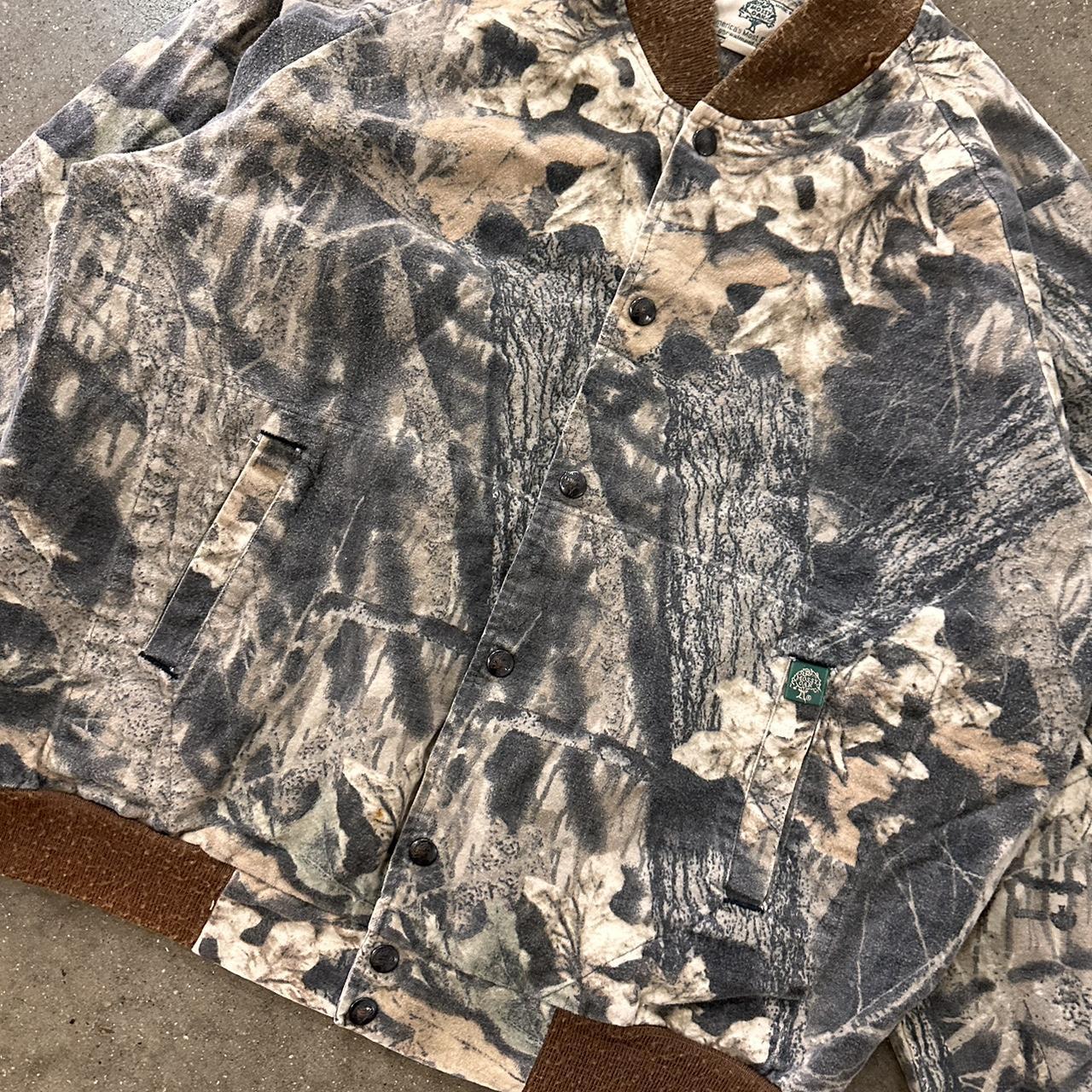 Large Vintage Made in USA Mossy Oak Hunting Camo... - Depop