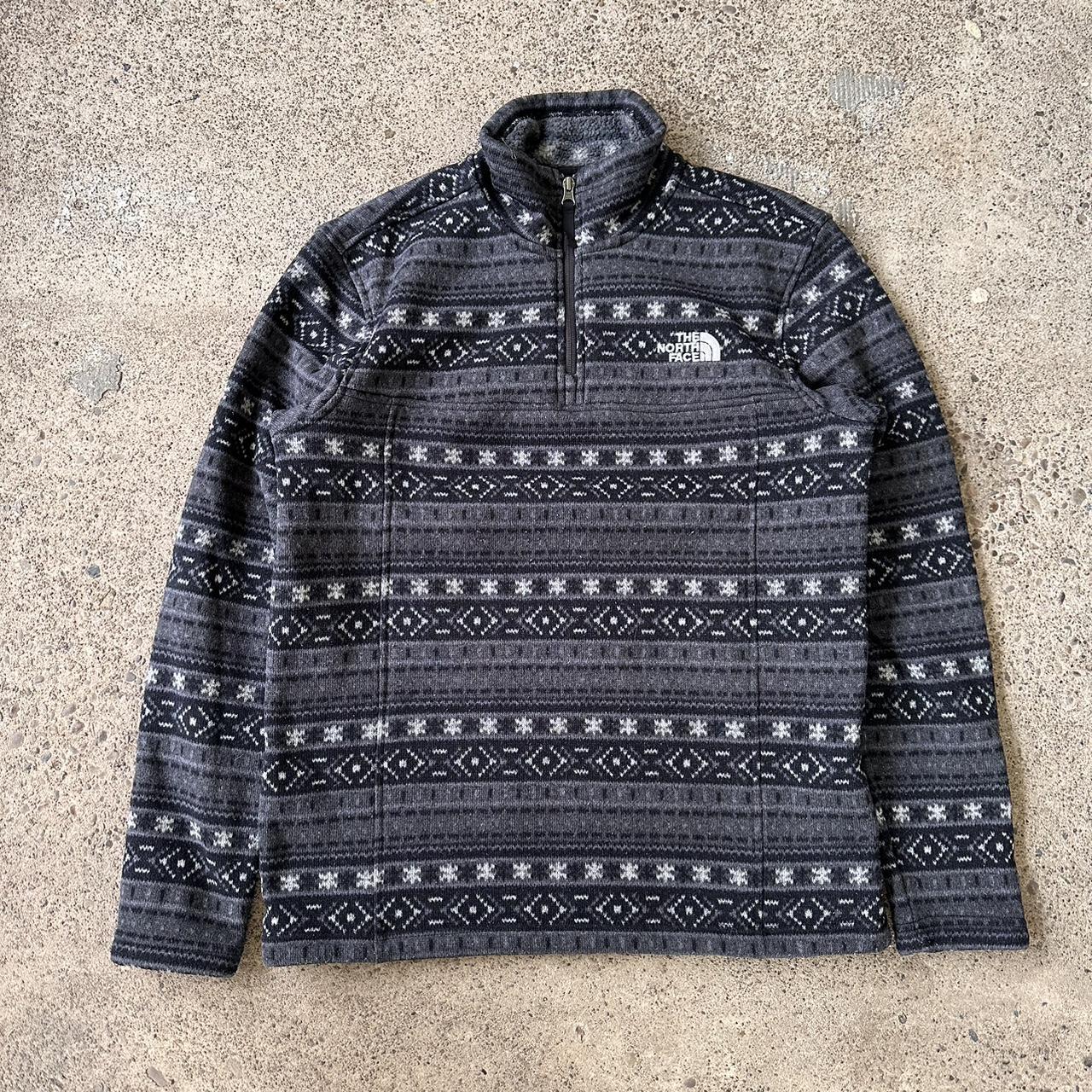 Men's Large The North Face Aztec Pattern Fleece... - Depop
